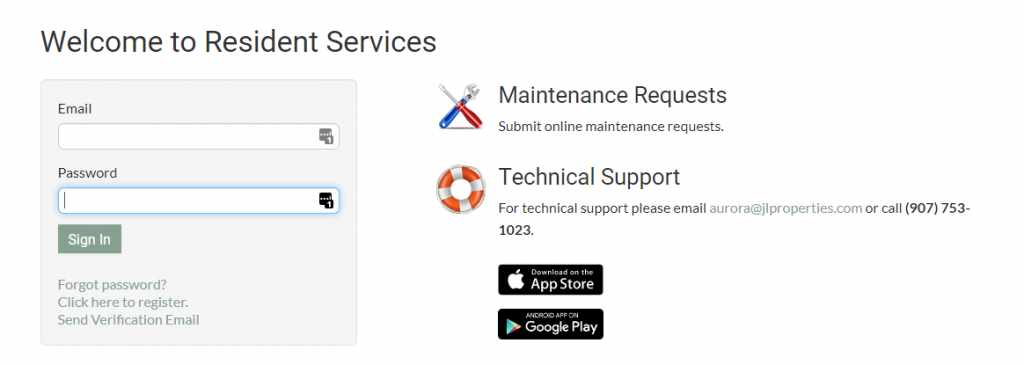 How do I reset my RENTCafé password through the web portal? | Aurora ...